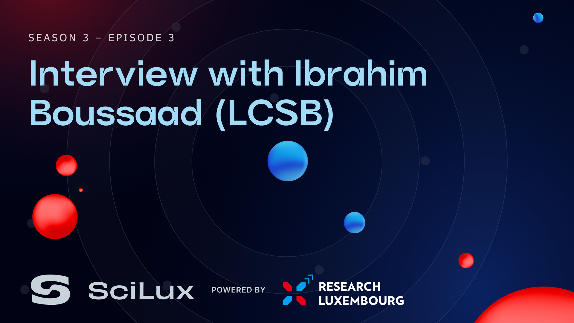 SciLux podcast - Ibrahim Boussaad, research scientist at LCSB - researchluxembourg